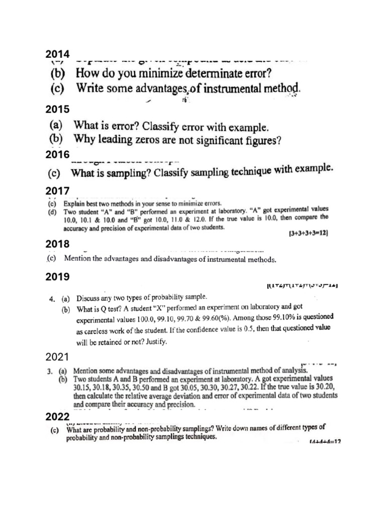 Analytical QB | PDF