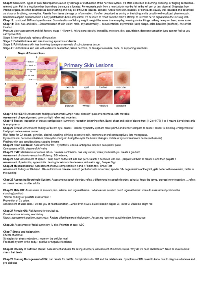 Types of Pain and Assessment Guidelines | PDF | Pain | Skin