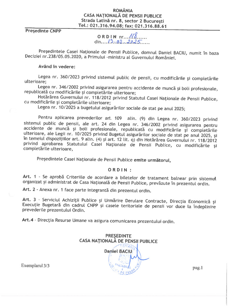 Criterii de Acordare Bilete de Tratament | PDF