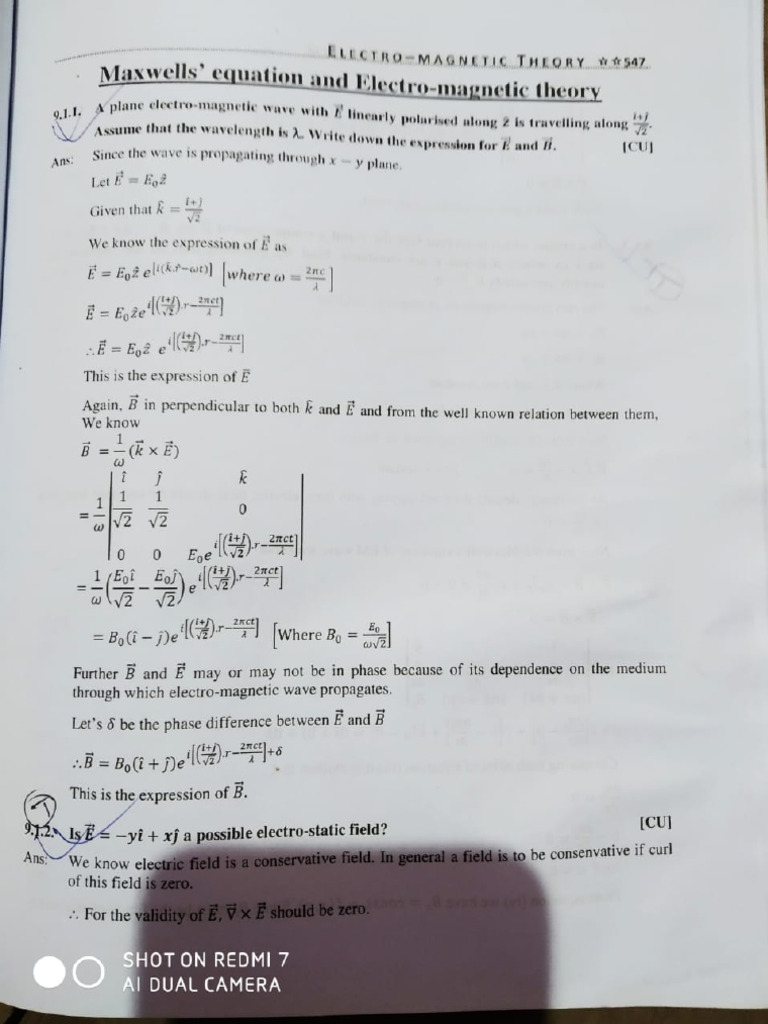 2.EM THEORY Cu Problems 2 | PDF