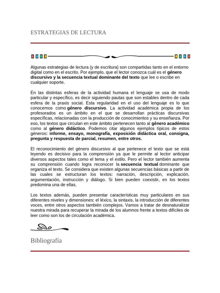 Estrategias de Lectura y Escritura Académica | PDF | Diccionario ...