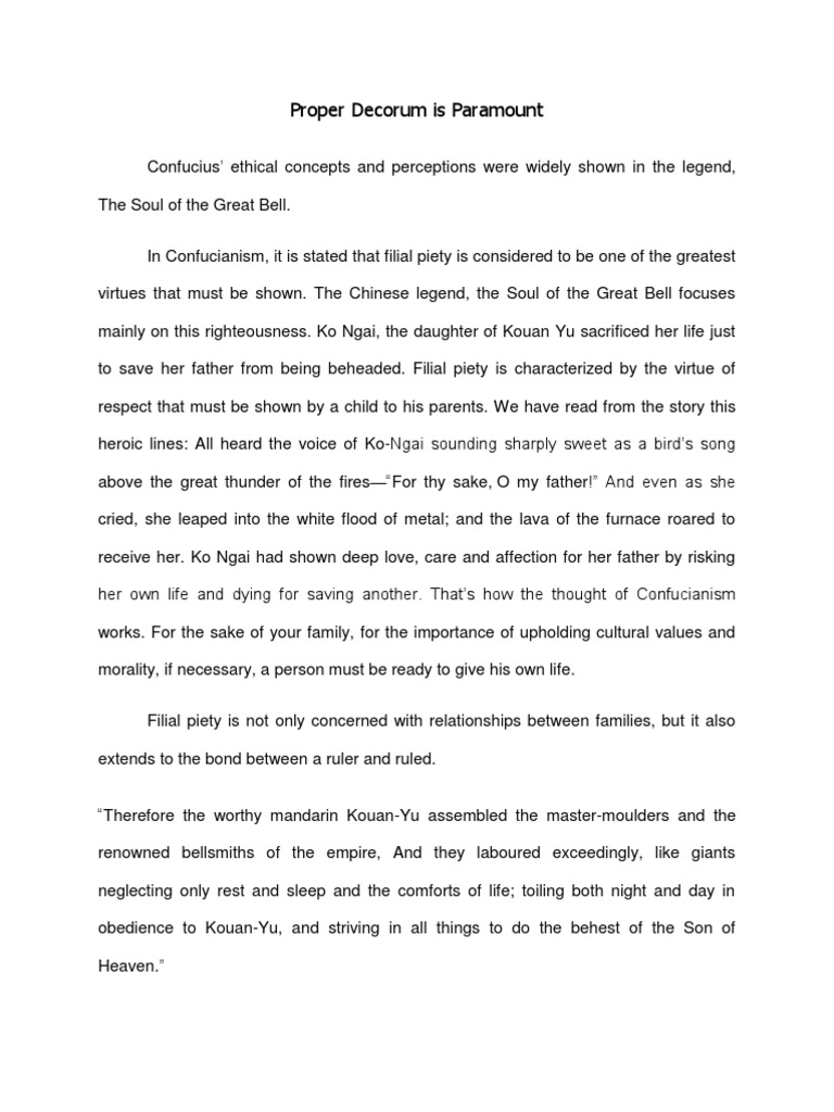 Proper Decorum Is Paramount | PDF