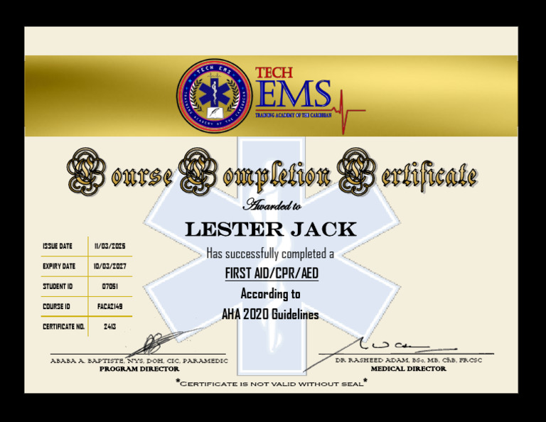 Lester Jack First Aid CPR AED | PDF