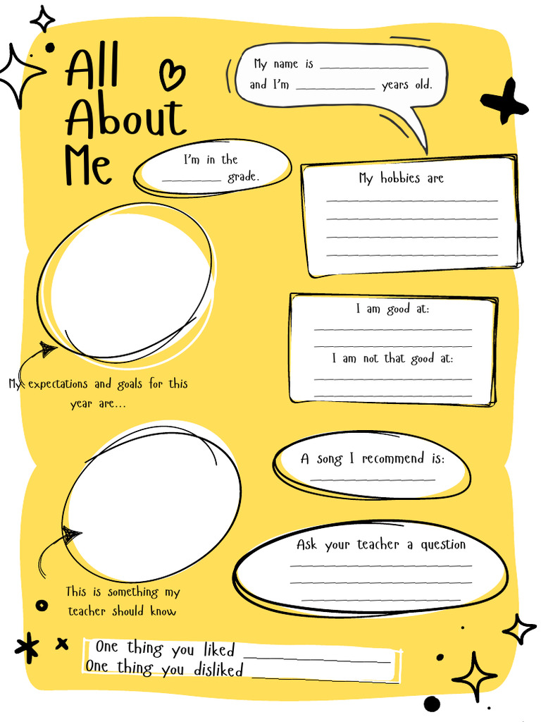 Student Introduction Template | PDF