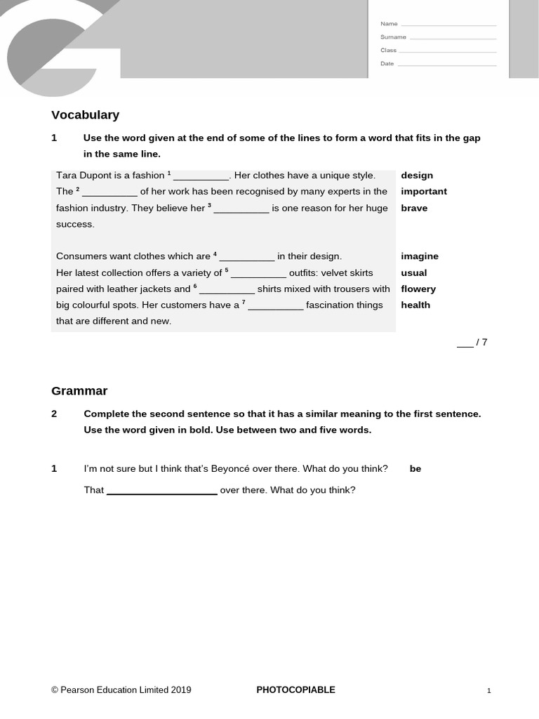 Gold B1P Pre-First NE DF UT11 | PDF | Human Appearance | Softlines (Retail)