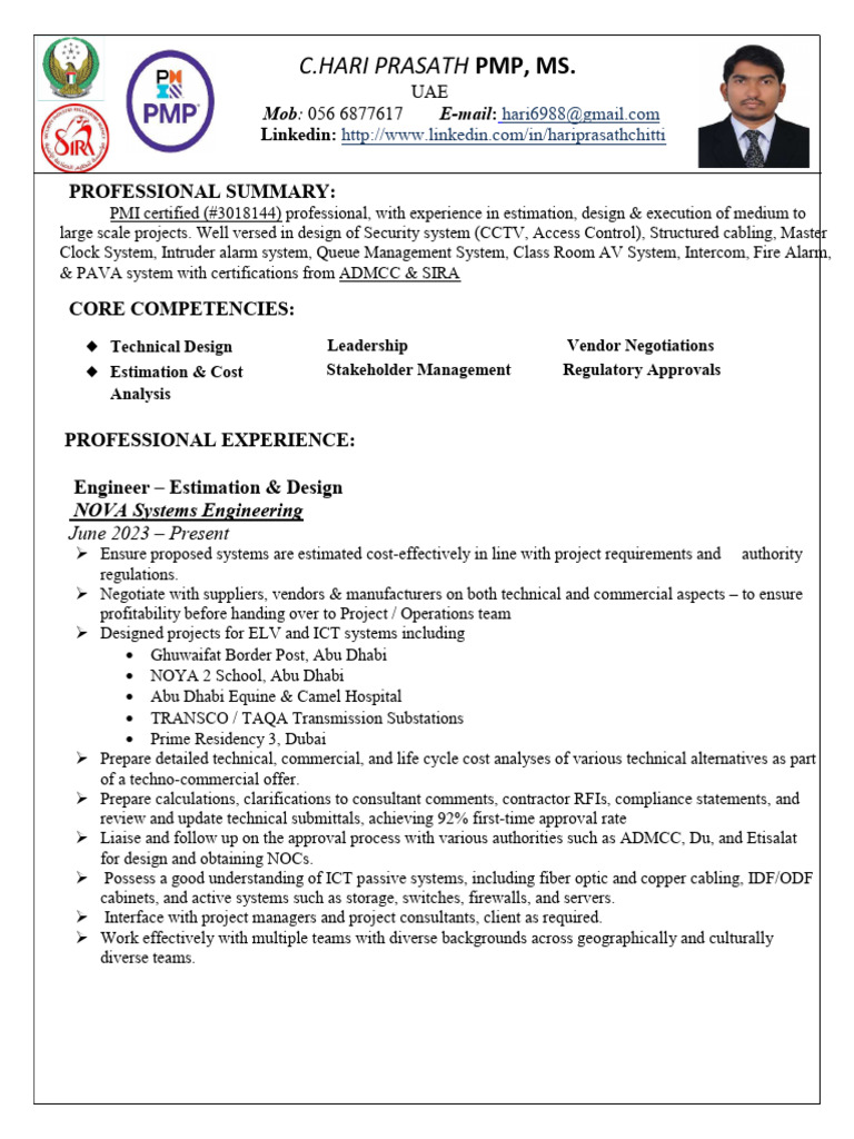 ADMCC Certification for Engineers Guide | PDF | Dubai