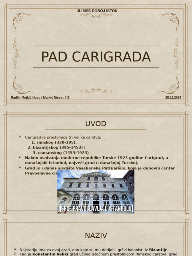 Pad Carigrada | PDF