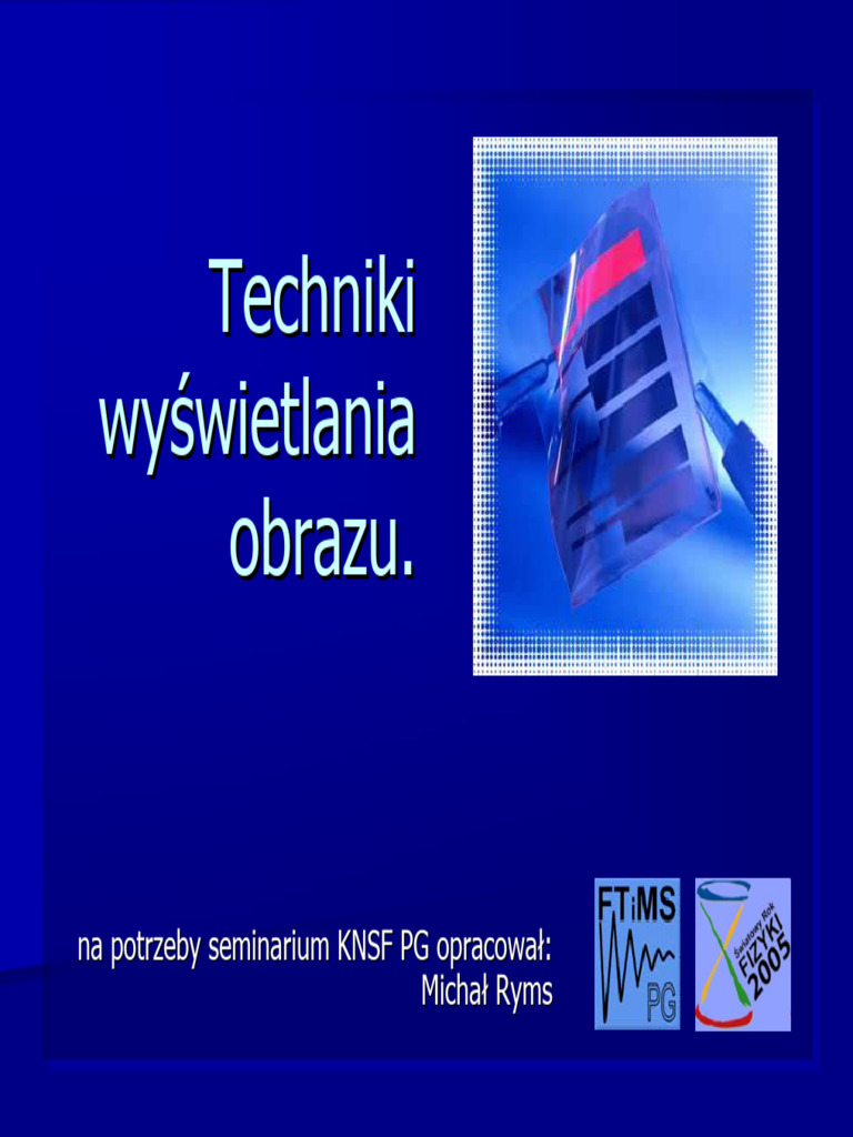 Technika Obrazu | PDF