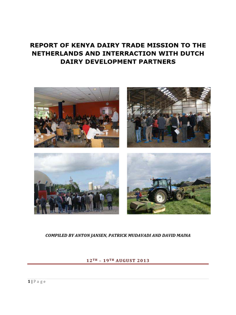 3 Report of Kenya Dairy Trade Mission To The Netherlands and ...