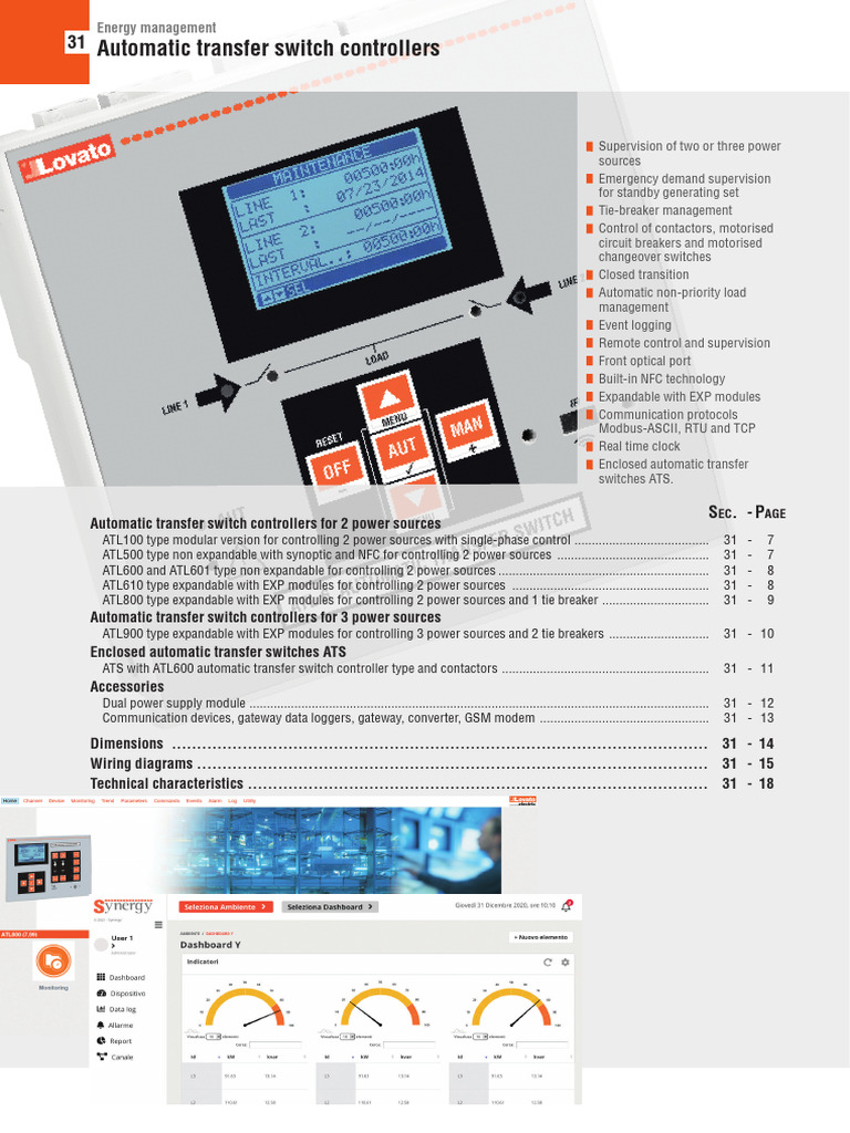 AUTOMATIC TRANSFER SWITCH CONTROLLER | PDF | Power Supply ...