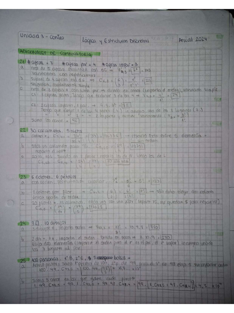 3 Métodos de Conteo | PDF