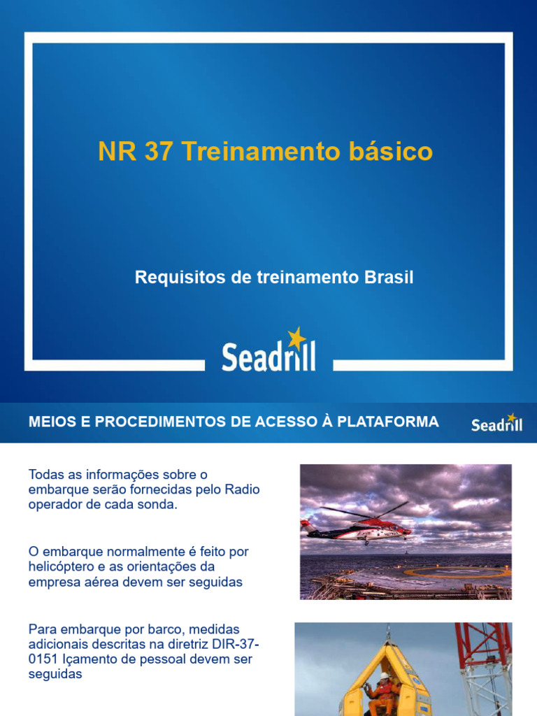 Treinamento NR 37: Segurança e Riscos | PDF | Química