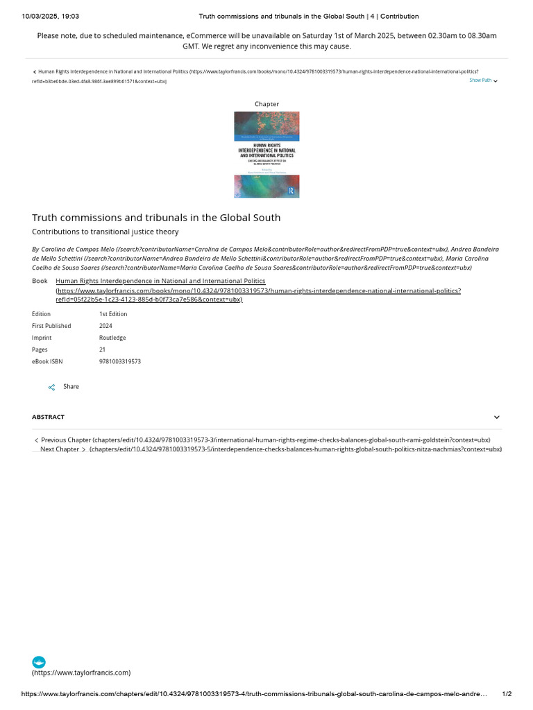 eCommerce Maintenance Notice March 2025 | PDF