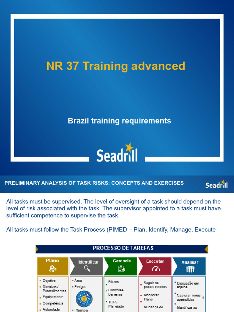 NR 37 Training: Risk Assessment Guide | PDF | Firefighting | Fires
