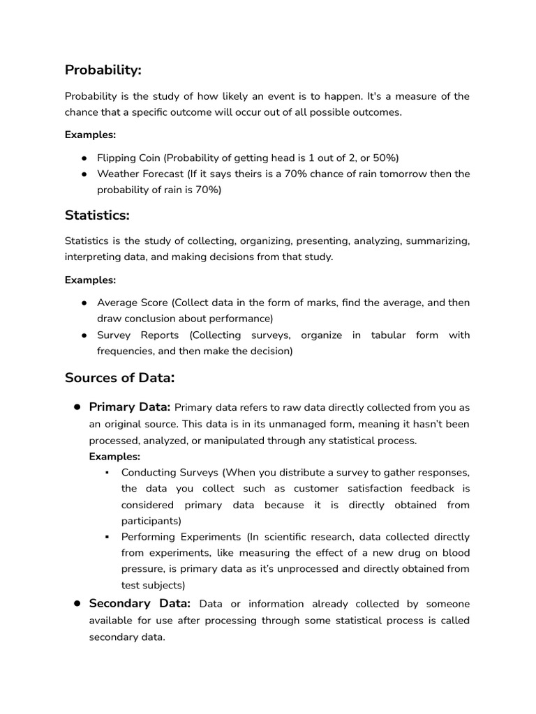 Probability and Statistics | PDF | Statistics | Arithmetic Mean