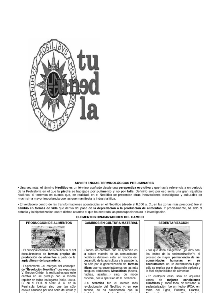 Resumen de la Revolución Neolítica | PDF | Neolítico | Domesticación