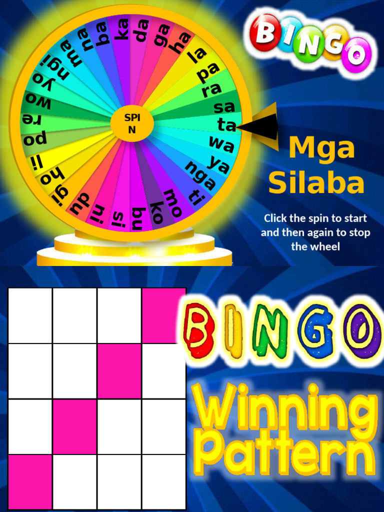 Mga Silaba Bingo | PDF