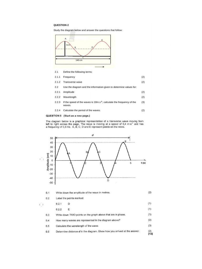 Grade 10 Physical Science Test 1 | PDF