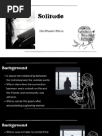 Solitude by Ella Wheeler Wilcox (Poem + Analysis) | PDF | Poetry ...