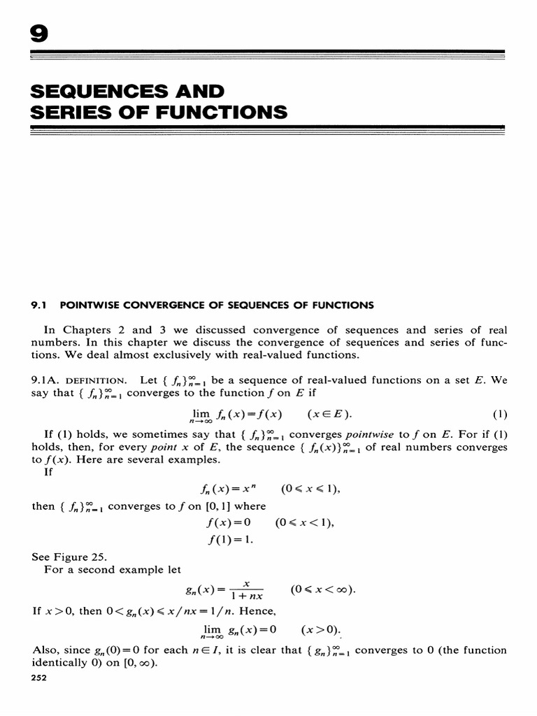 Chapter2 Sequence and Series of Function | PDF