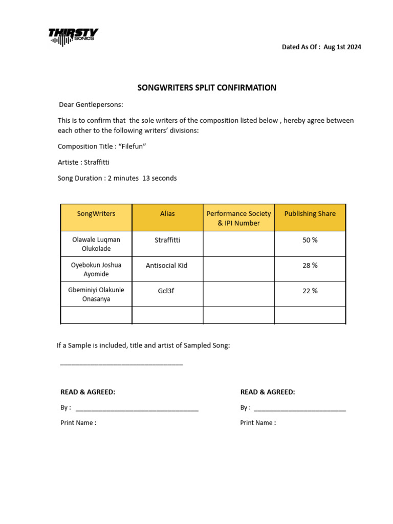 Filefun SPLIT CONFIRMATION | PDF