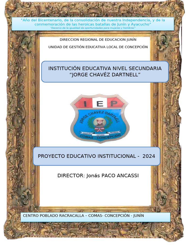 Pei 2024 - Jchd | PDF | Plan de estudios | Aprendizaje