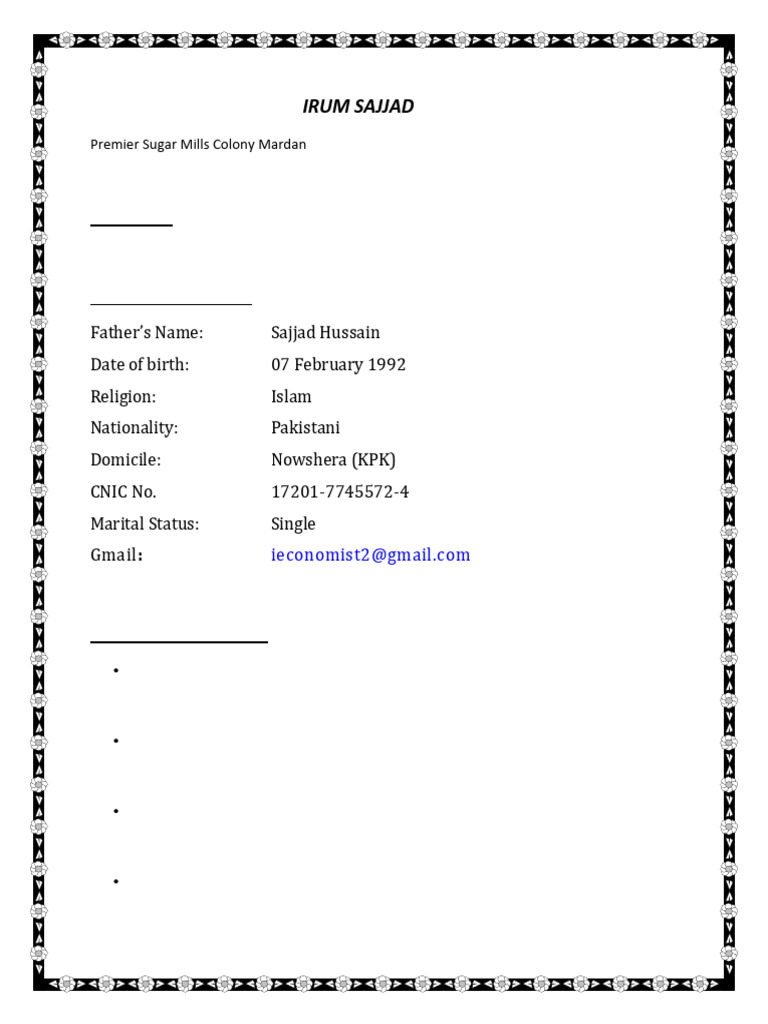 IRUM SAJJAD cv new (2) | PDF