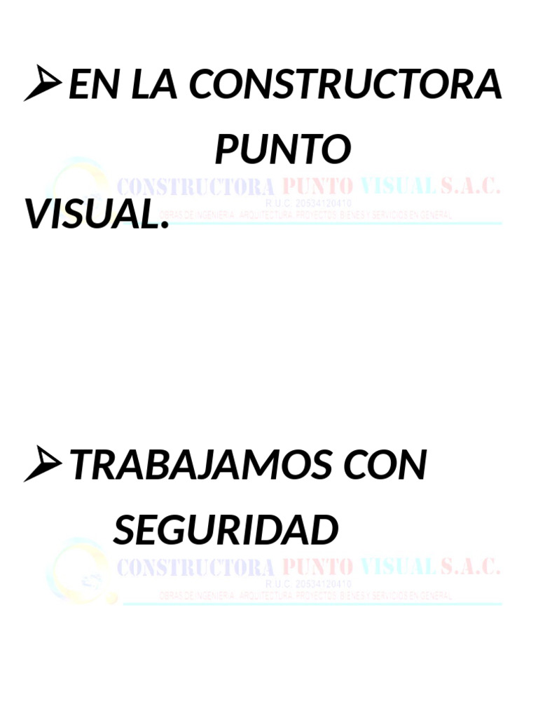 Constructora Punto Visual Sac | PDF