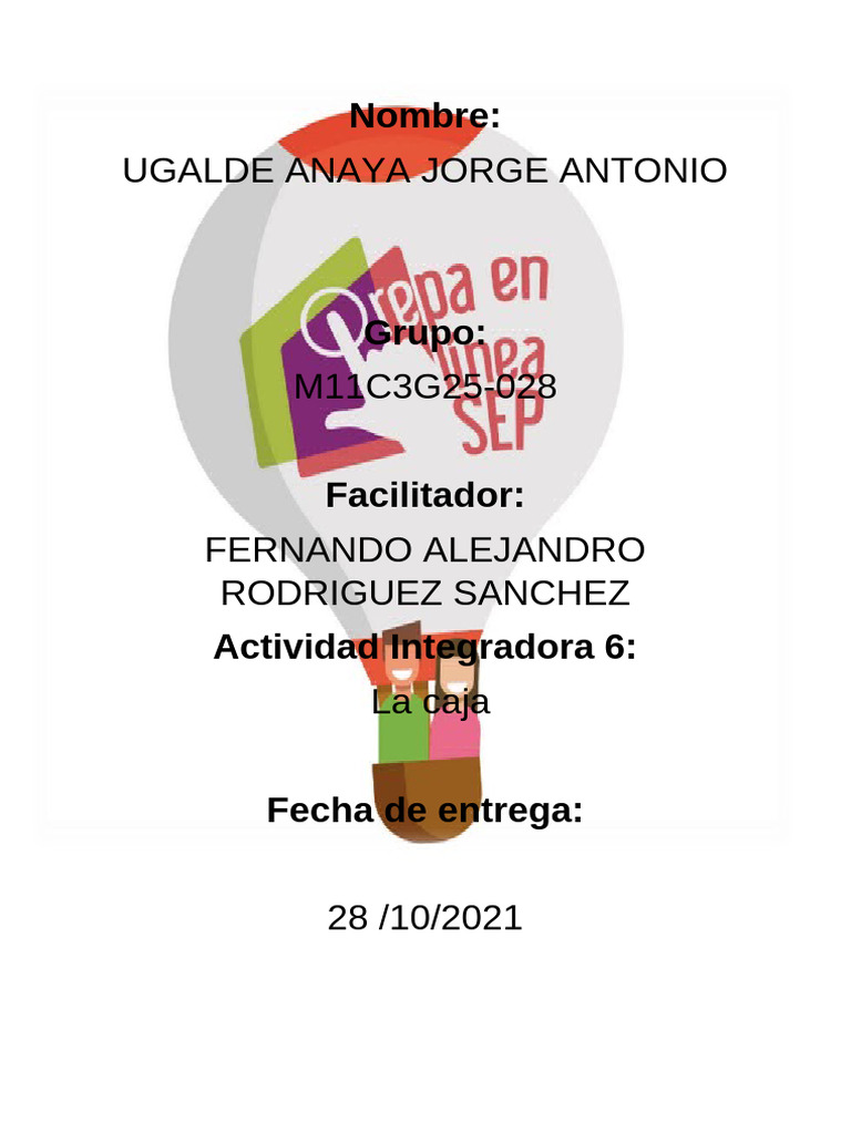 Ugalde Anaya Jorge Antonio - M11S3AI6 | PDF | Ecuaciones | Ecuación cuadrática