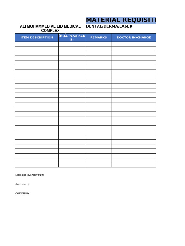 Requisition Device Log Sheet Form | PDF