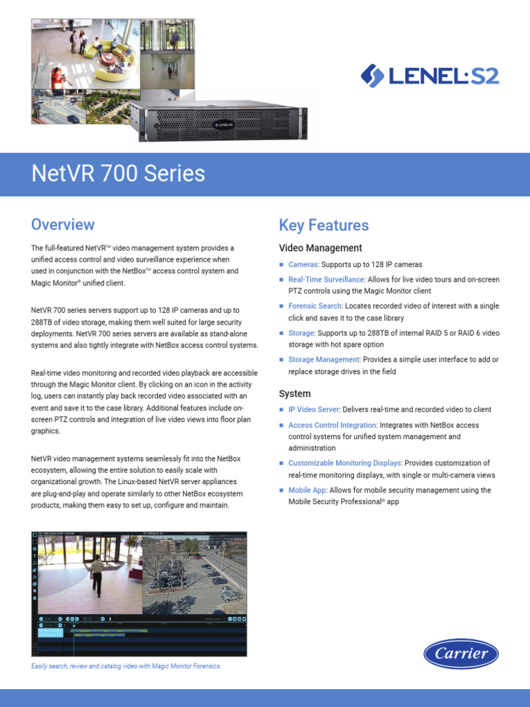NetVR 700 Series Datasheet - tcm841 142496 | PDF | Solid State Drive ...