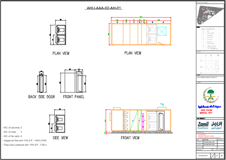 Ahu-Aaa-02-Ah-01 As-Built Drawing | PDF