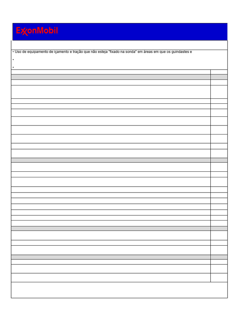 D222 - Non - Standard - Rigging - Checklist PORT | PDF