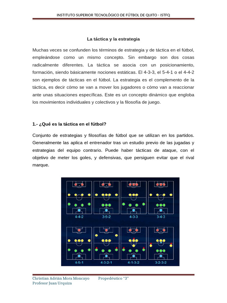 La Táctica y La Estrategia | PDF