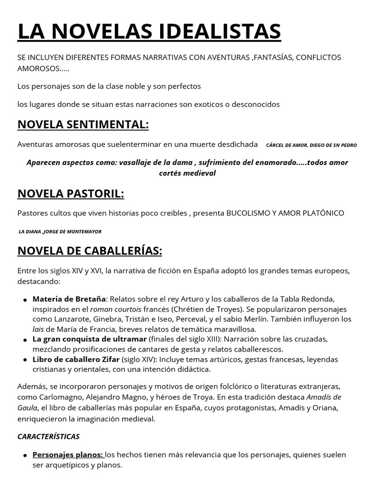 La Novela Idealista | PDF
