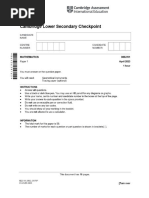 Cambridge Stage 9 Math Test 2024 | PDF | Elementary Mathematics ...