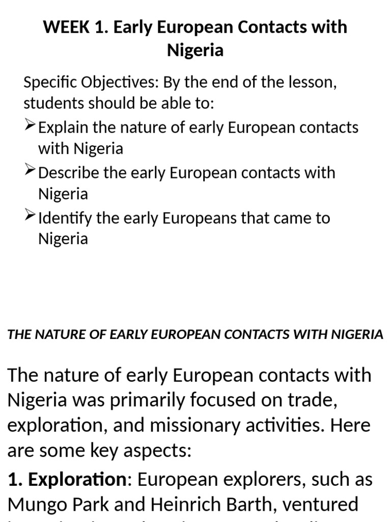 2024 FIRST TERM JSS 3 HISTORY NOTE | PDF | Atlantic Slave Trade | Nigeria