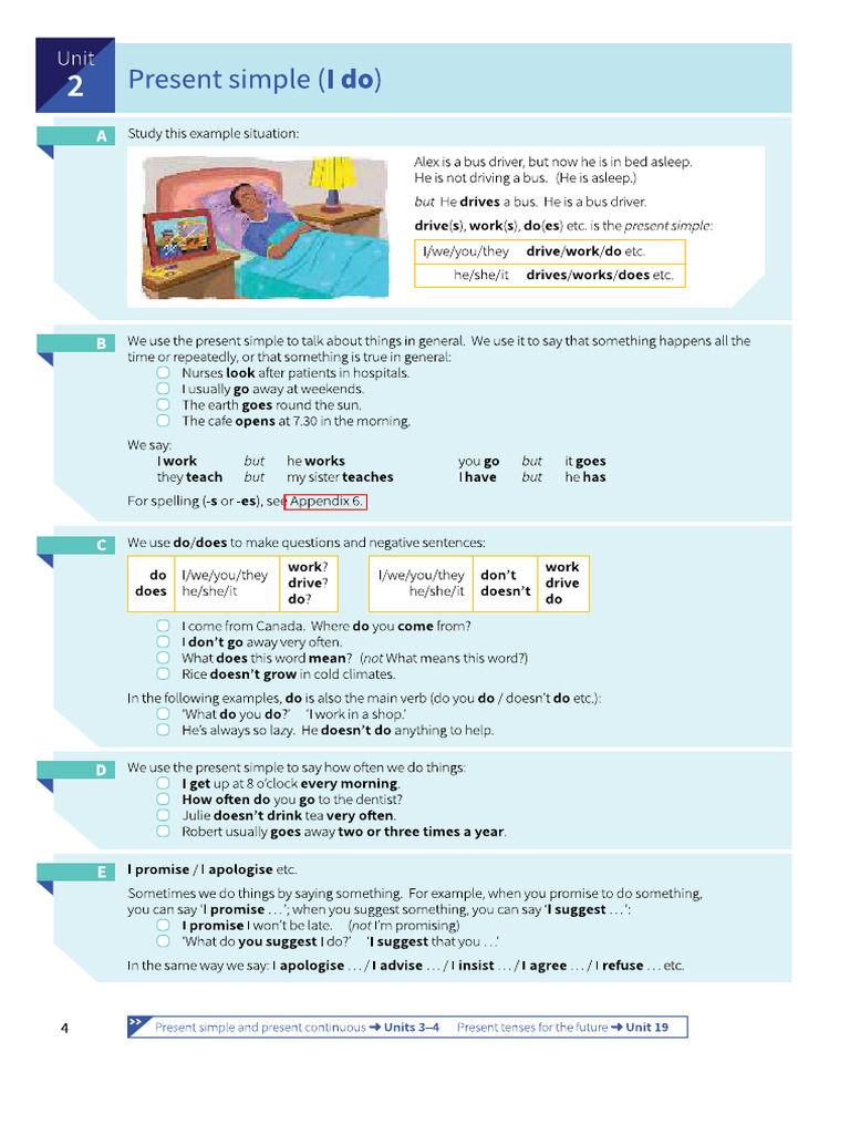 EGU - Unit 2 - Present Simple | PDF
