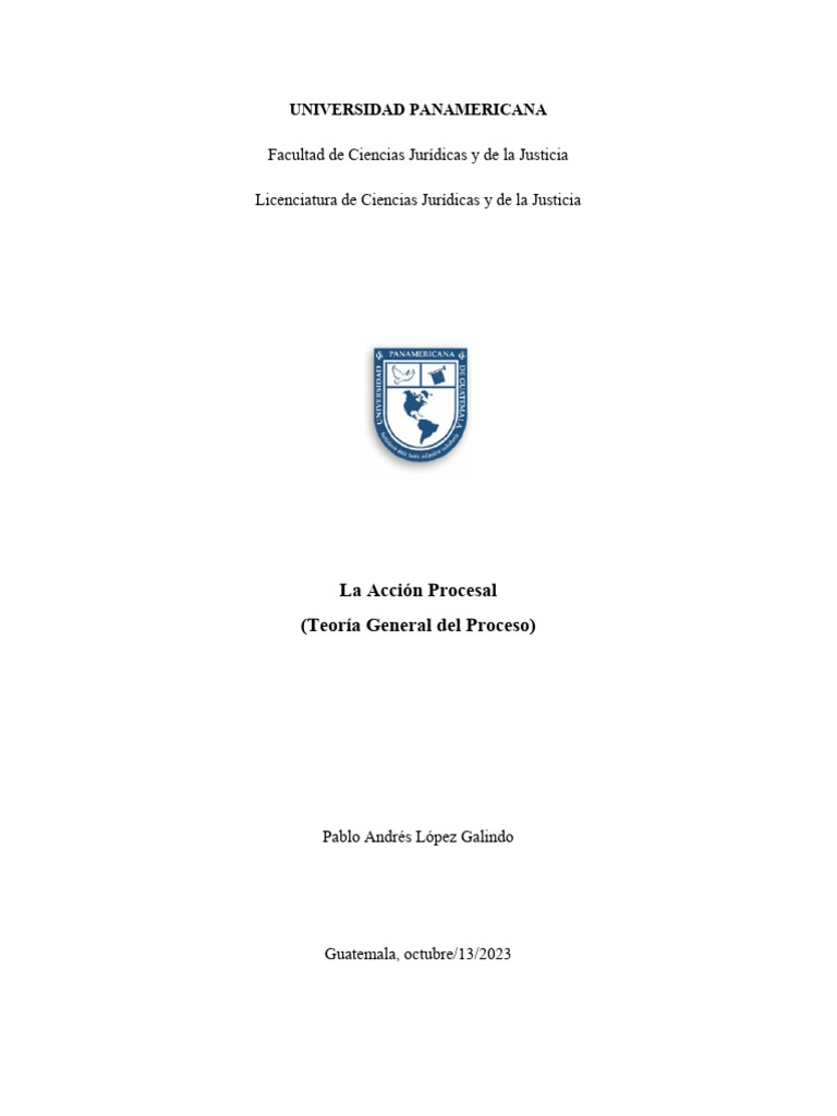 Accion Procesal | PDF | Ley procesal | Jurisdicción