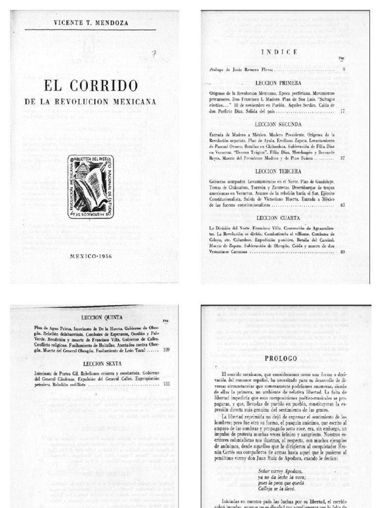 EL CORRIDO DE LA REVOLUCION MEXICANA | PDF