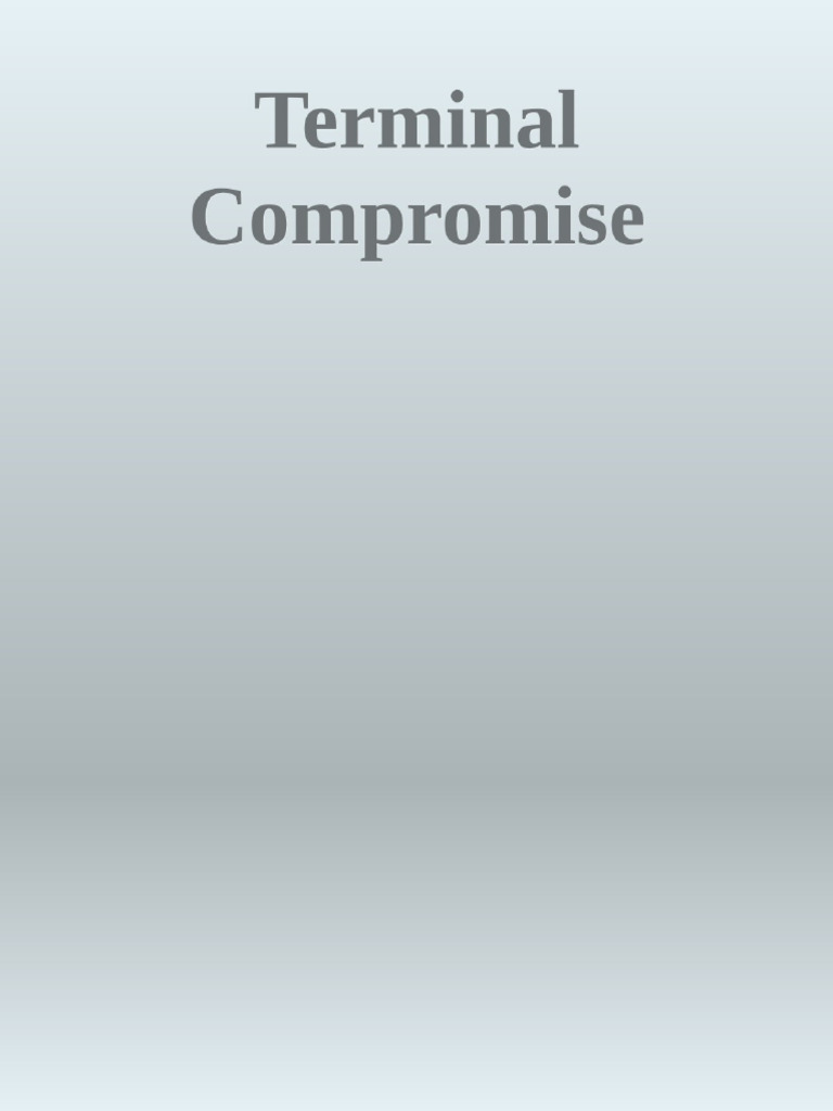 Terminal Compromise (1) | PDF | Project Gutenberg | Indemnity