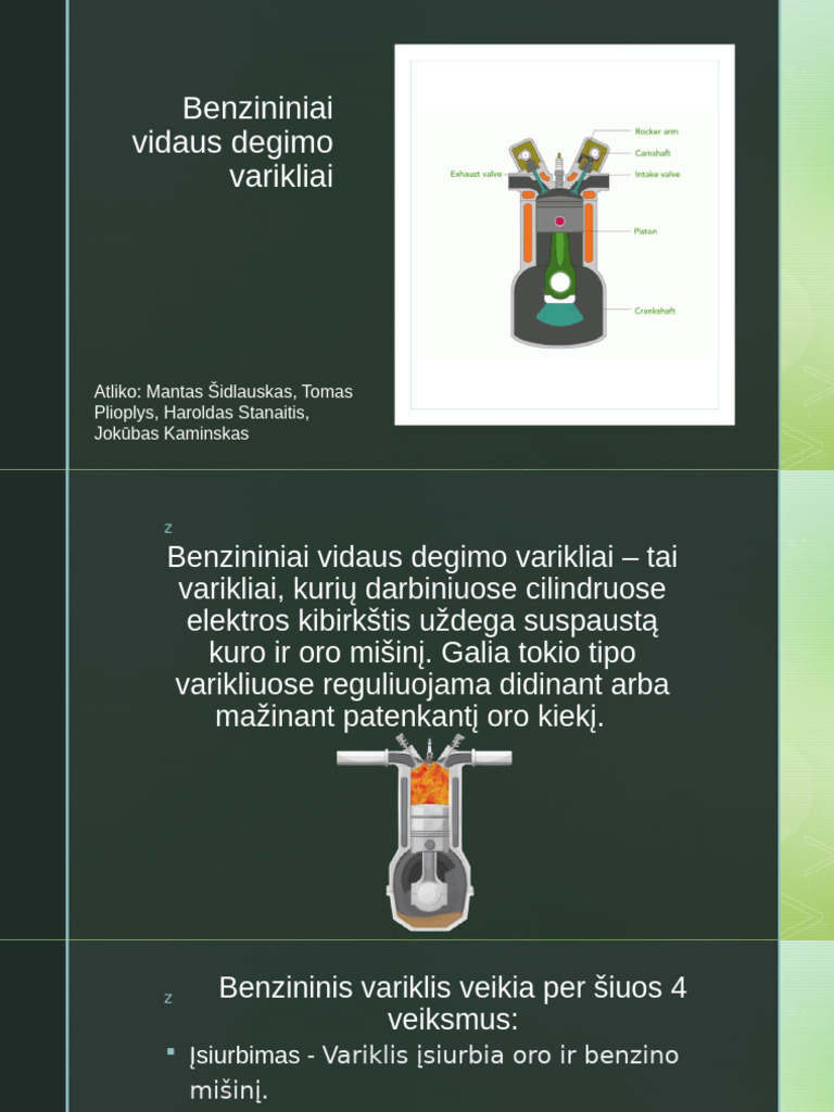 Benzininiai Vidaus Degimo Varikliai | PDF