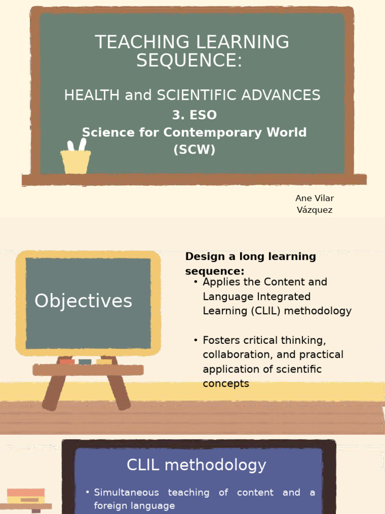 TEACHING LEARNING SEQUENCE HEALTH For the teacher Ane Vilar Vázquez Science for Contemporary ...
