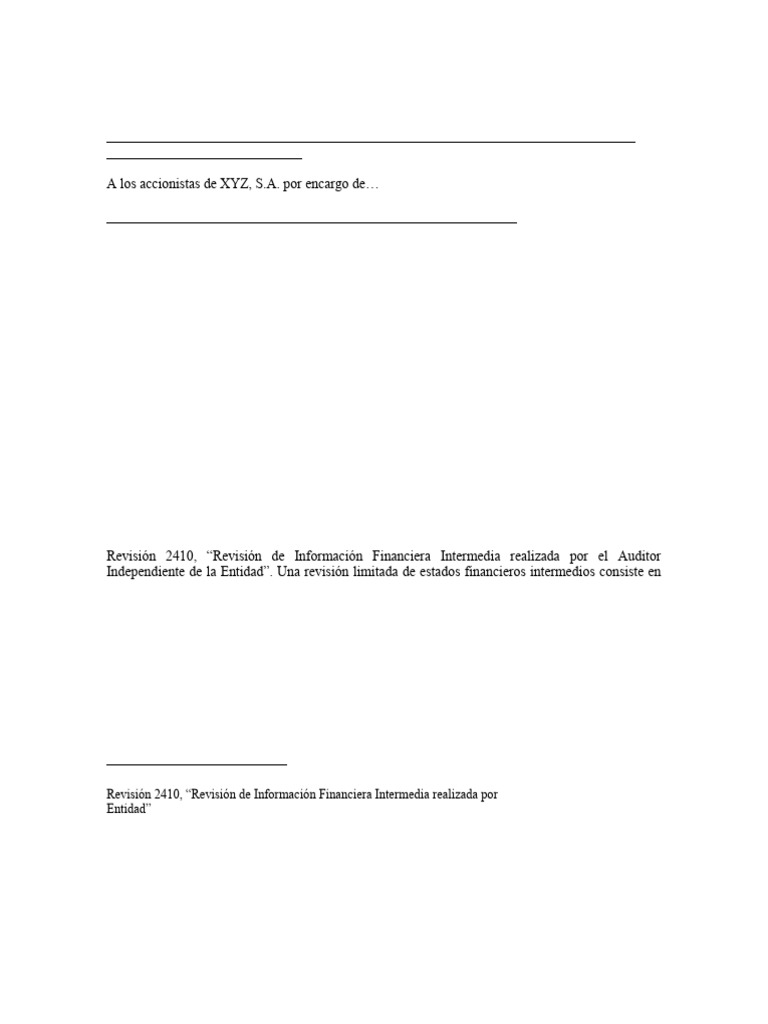 Modelos de Informe RL EEFF Intermedios Consolidados 24072014 | PDF | Estado financiero | Contralor