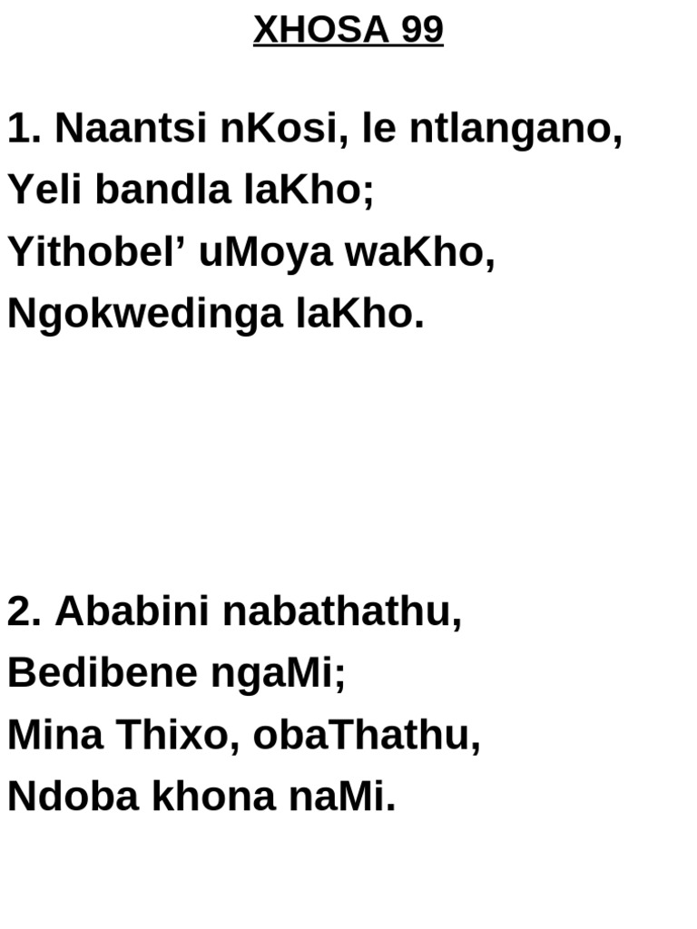 X099 Naantsi NKosi, Le Ntlangano | PDF