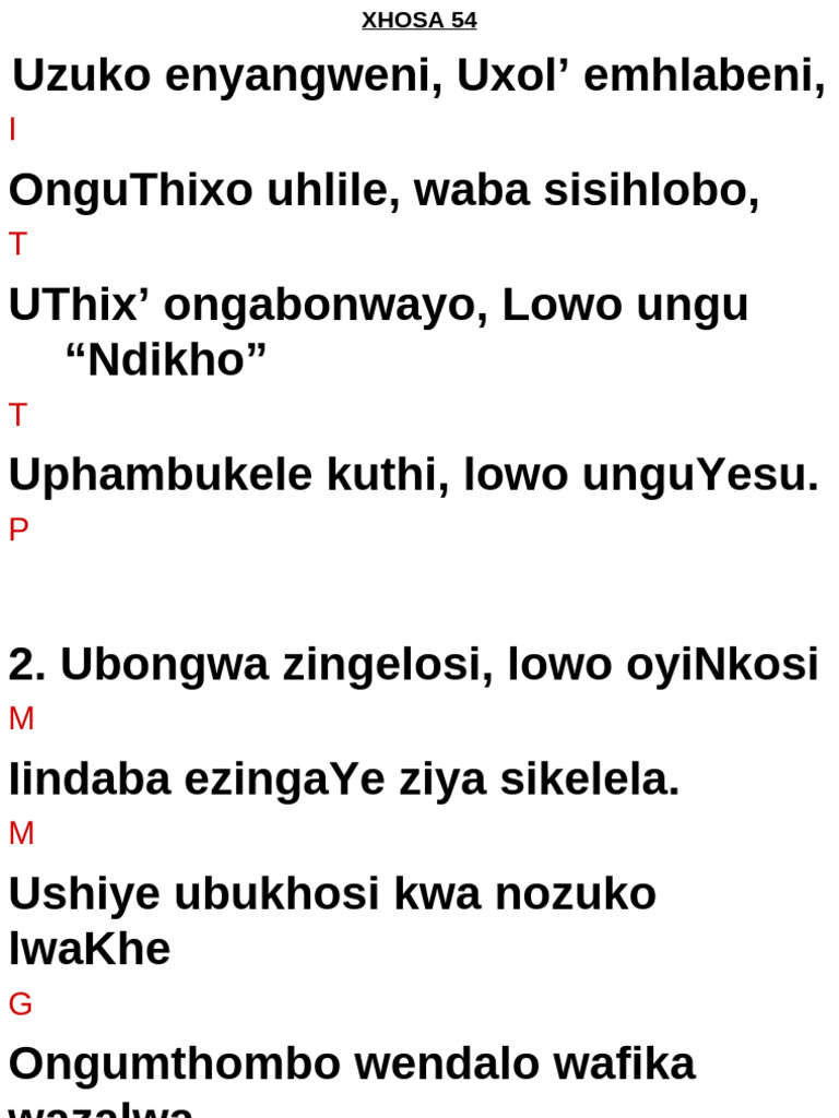 X054 Uzuko Enyangweni, Uxol Emhlabeni | PDF