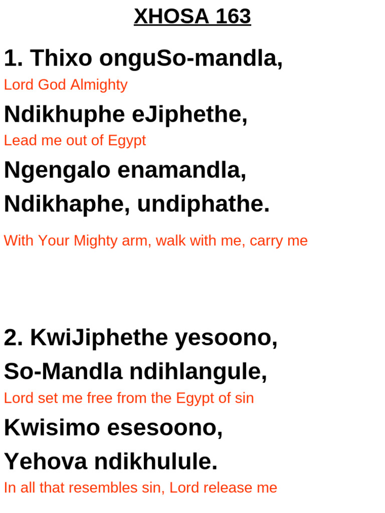 X163 Thixo OnguSo-mandla | PDF