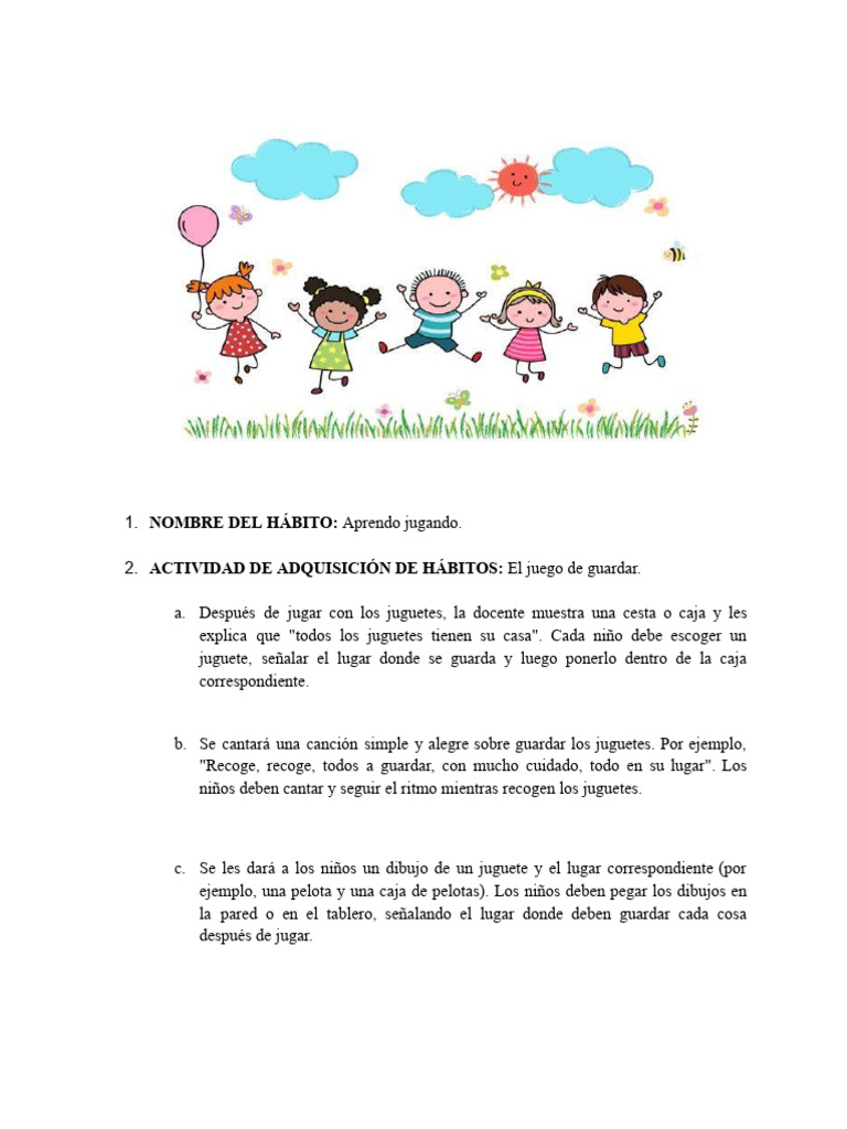 UT1. Hábitos | PDF