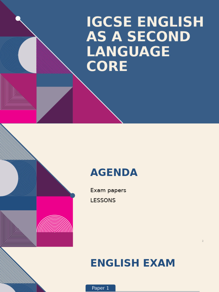 Igcse English As A Second Language Core | PDF