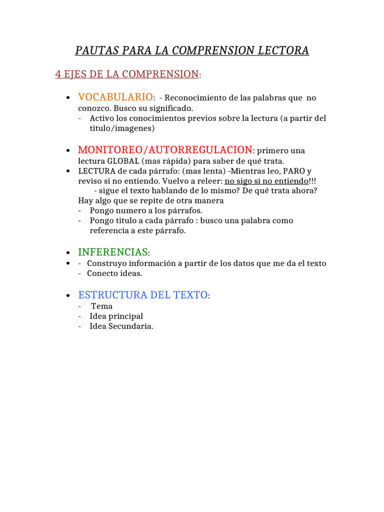 Estrategias para Mejorar la Comprensión Lectora | PDF
